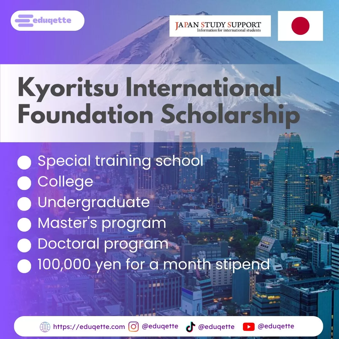 Kyoritsu International Foundation Foundation Scholarship - Eduqette