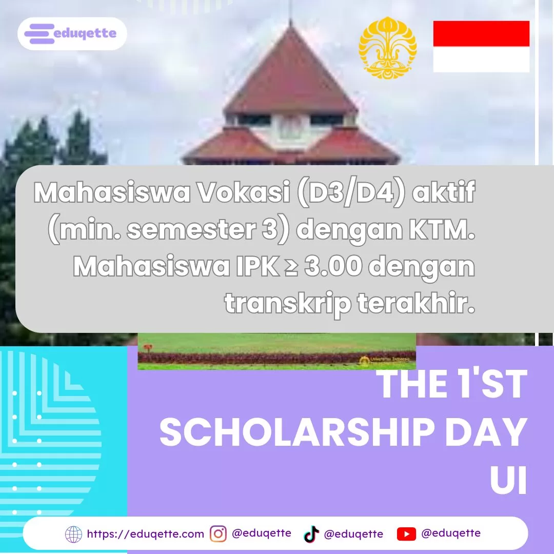 THE 1’ST SCHOLARSHIP DAY UI - Eduqette